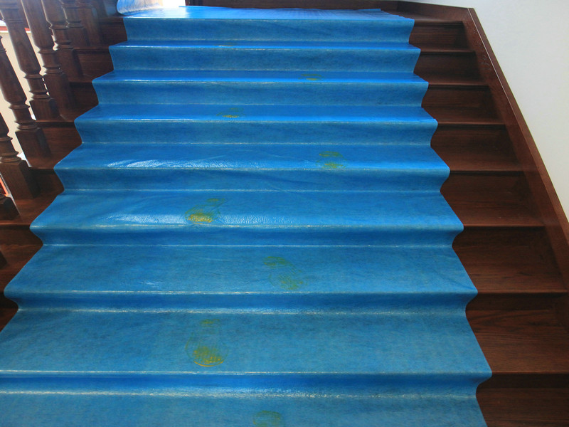 Painter Floor Protection Recycled Cotton Polyester Fleece Felt LDPE ...